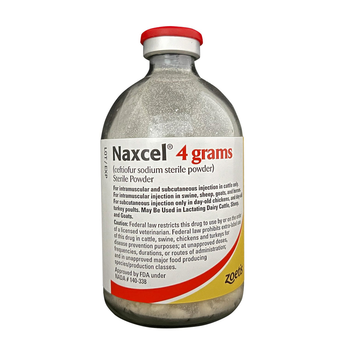 Rx Naxcel Sterile Powder for Respiratory Diseases in Animals — Pet ...