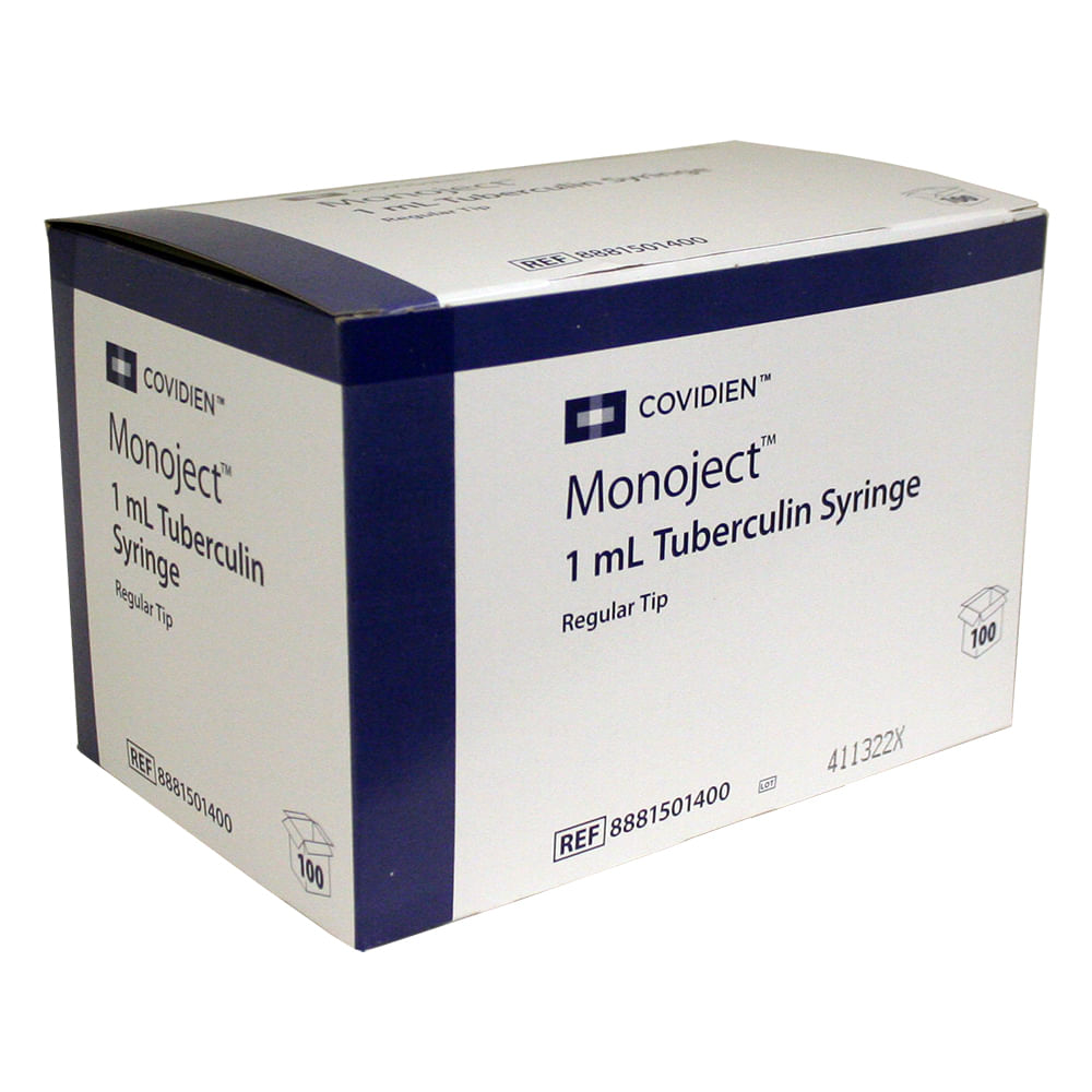 Rx Monoject Syringe, 1 cc TB, Box of 100 for Vets — Pet Supplies 4 Less