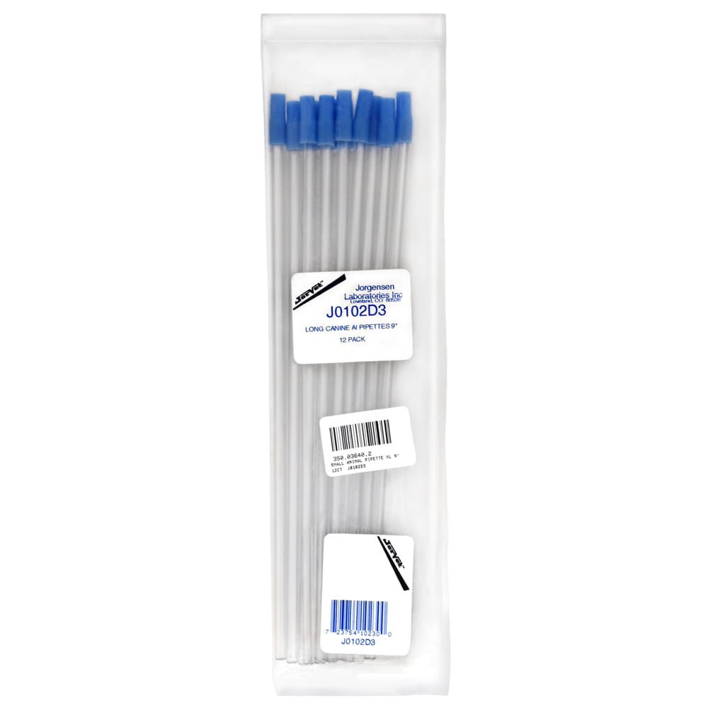 JorVet Artificial Insemination Pipettes, 9", 12 ct — Pet Supplies 4 Less