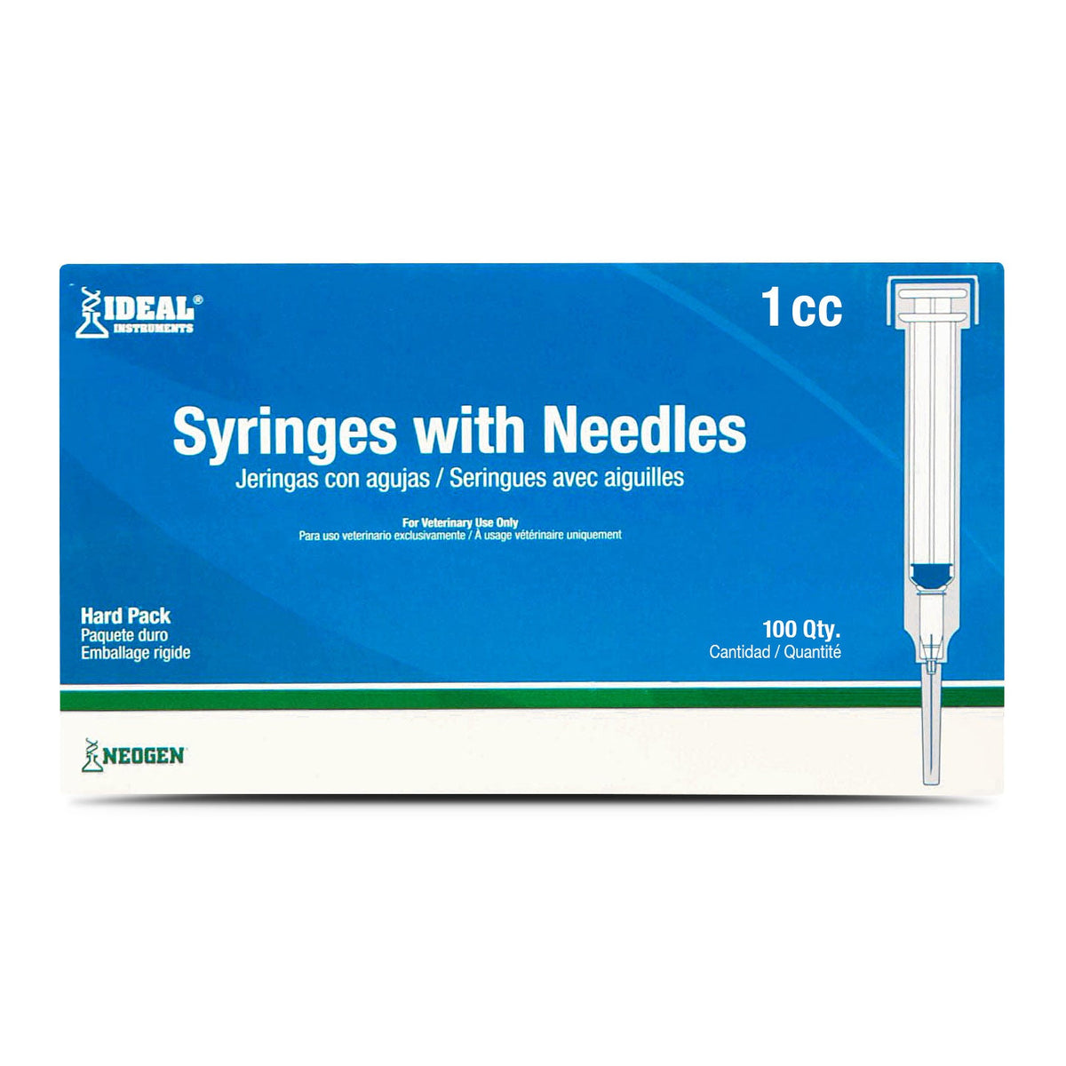 Ideal Luer Slip Syringes with Needles, Boxes — Pet Supplies 4 Less