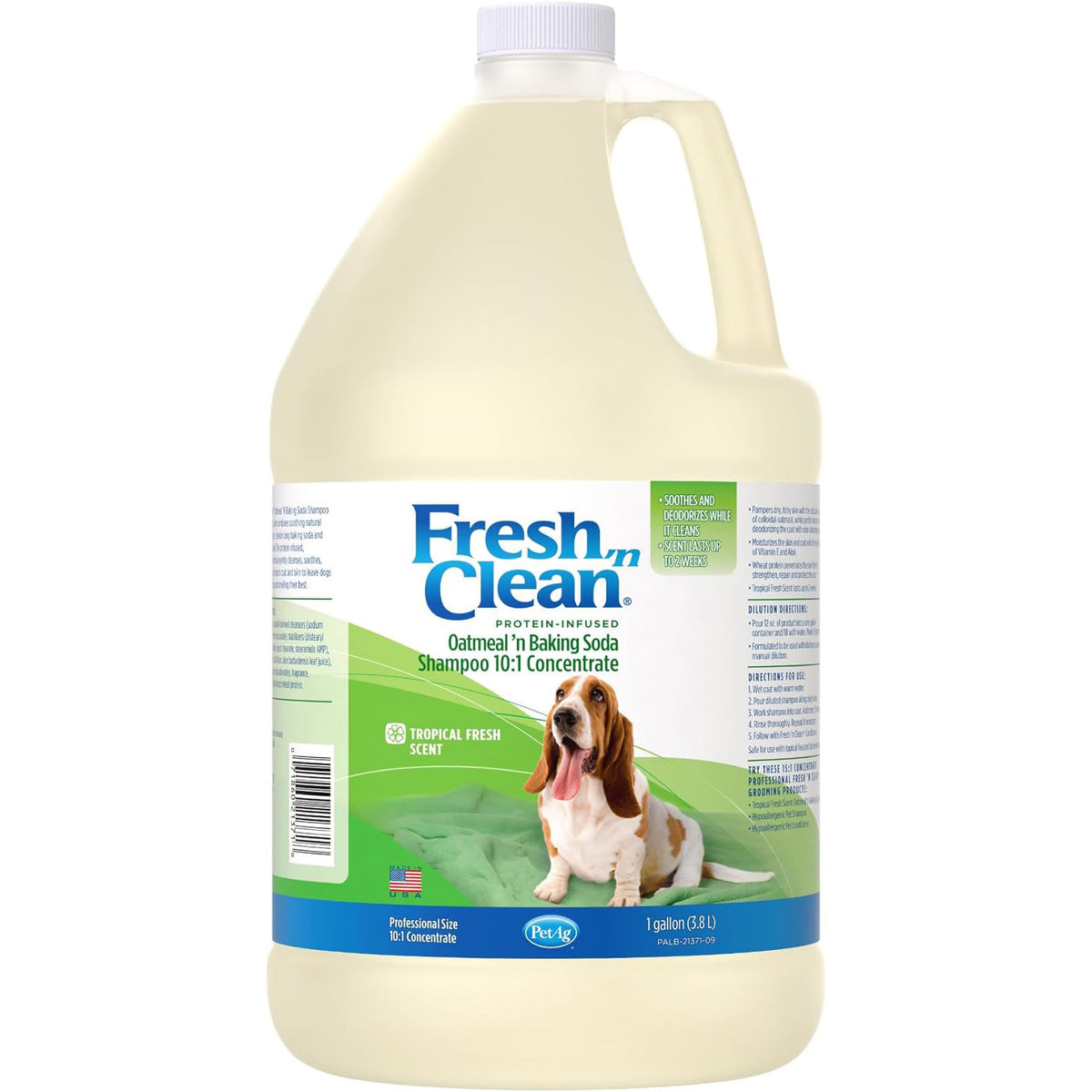 Fresh 'n Clean Oatmeal 'n Baking Soda 10:1 Concentrate Shampoo for Dogs ...
