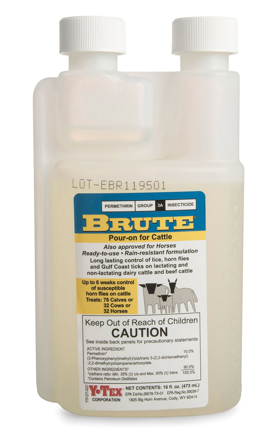 Brute Pour-On Insecticide for Cattle — Pet Supplies 4 Less