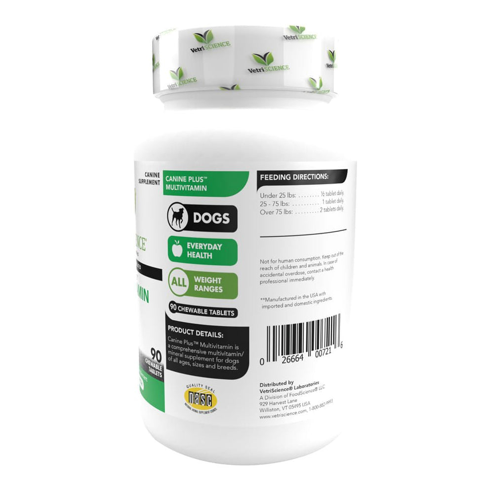 Canine Plus Multivitamin Chewable Tablets for Dogs, 90 ct — Pet ...