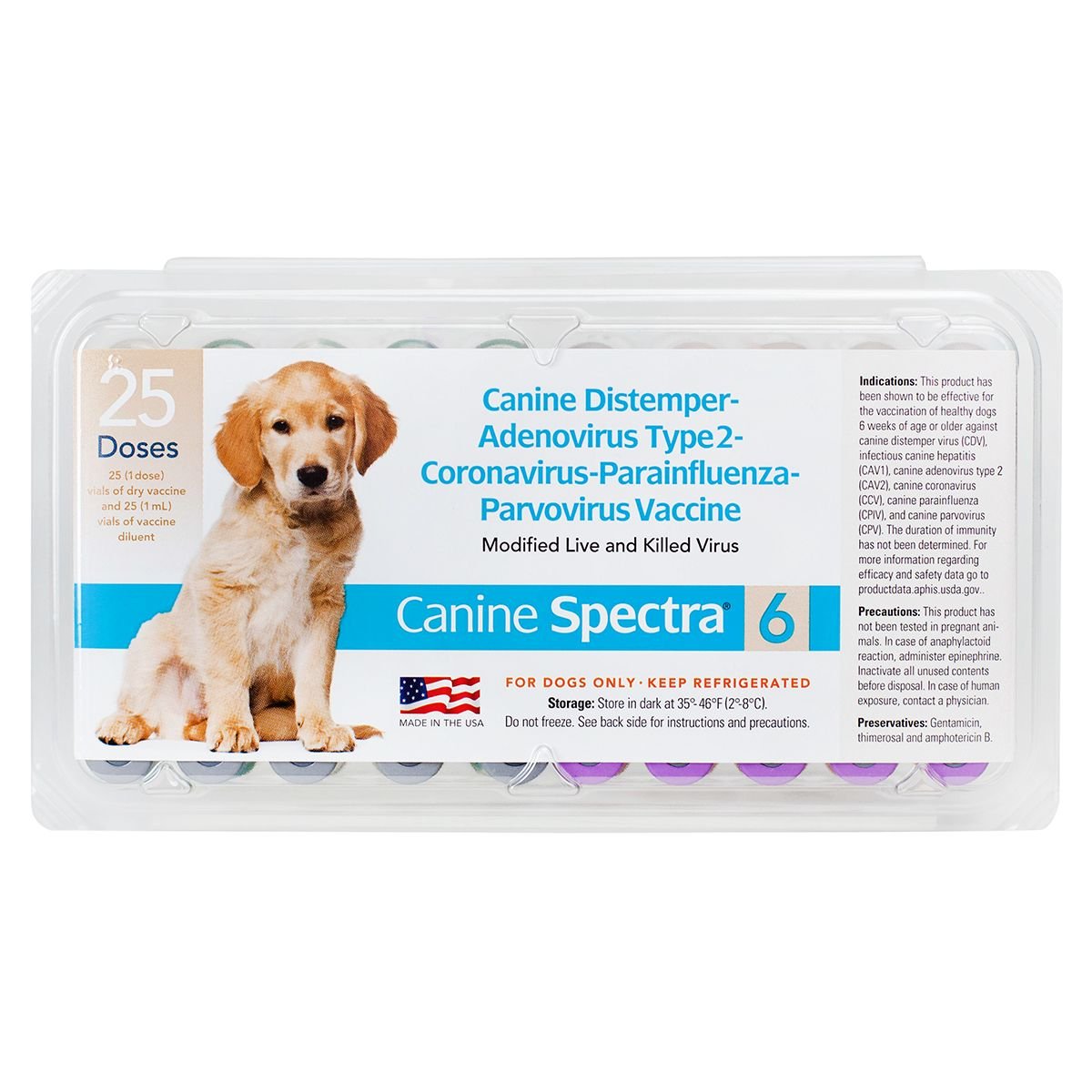 Canine Spectra 6 Way Dog Vaccine, 25 dose — Pet Supplies 4 Less