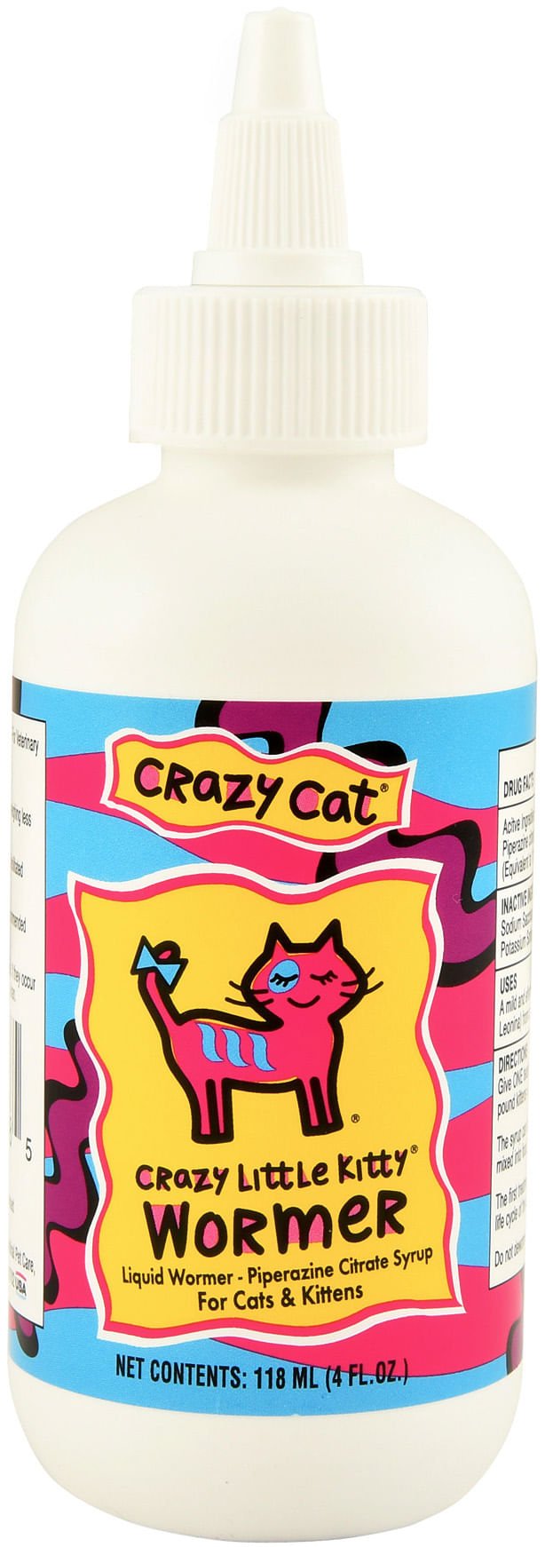 Crazy Little Kitty Liquid Cat Wormer / Dewormer for Cats & Kittens ...