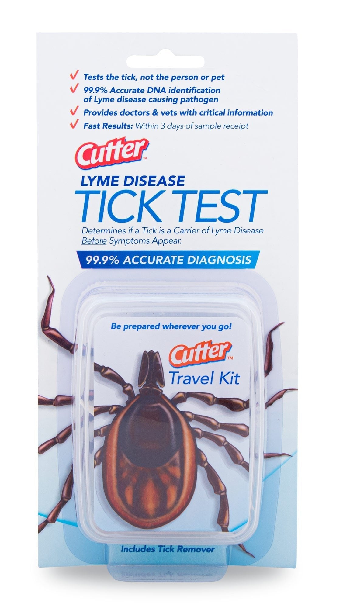 Cutter Lyme Disease Tick Test with Tick Remover — Pet Supplies 4 Less