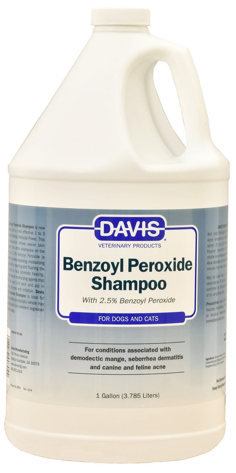 Davis Benzoyl Peroxide Shampoo | Dog Shampoo | Cat Shampoo — Pet ...