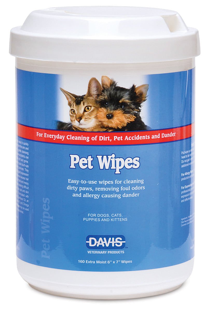 Davis Pet Wipes, 160 wipes — Pet Supplies 4 Less