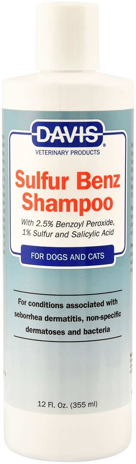 Davis Sulfur Benz (Benzoyl Peroxide) Shampoo for Dogs & Cats — Pet ...