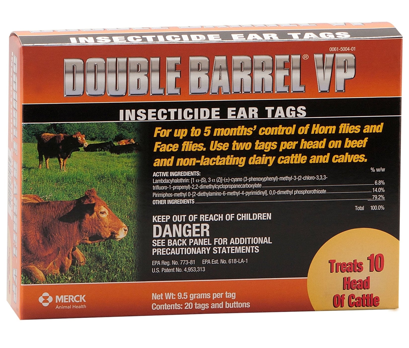 Double Barrel VP Ear Tags, pack of 20 — Pet Supplies 4 Less