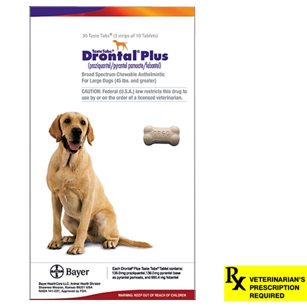 Drontal Plus Dog Dewormer Taste Tabs — Pet Supplies 4 Less