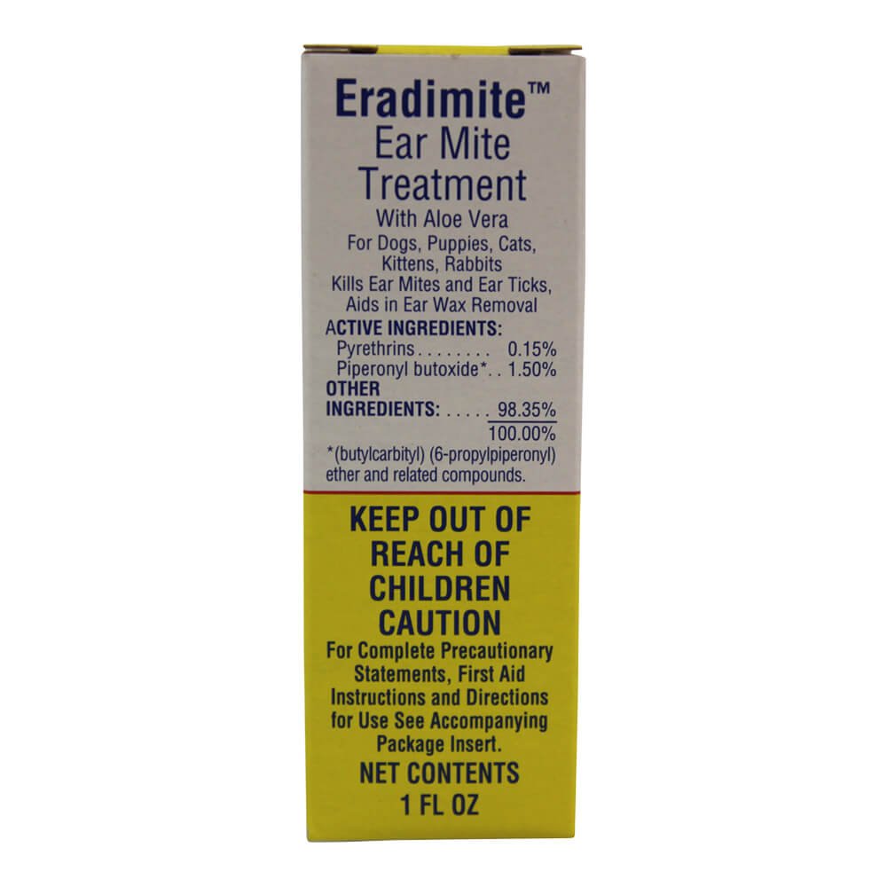 Eradimite Ear Mite Treatment for Dogs, Cats & Rabbits, 1 oz — Pet ...