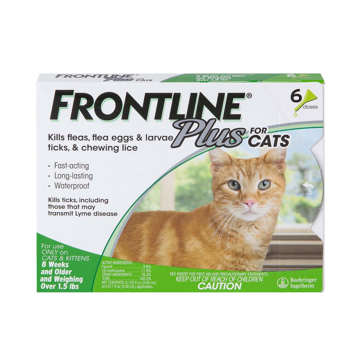 Frontline Plus Topical Flea Control for Cats | Frontline for Cats — Pet ...