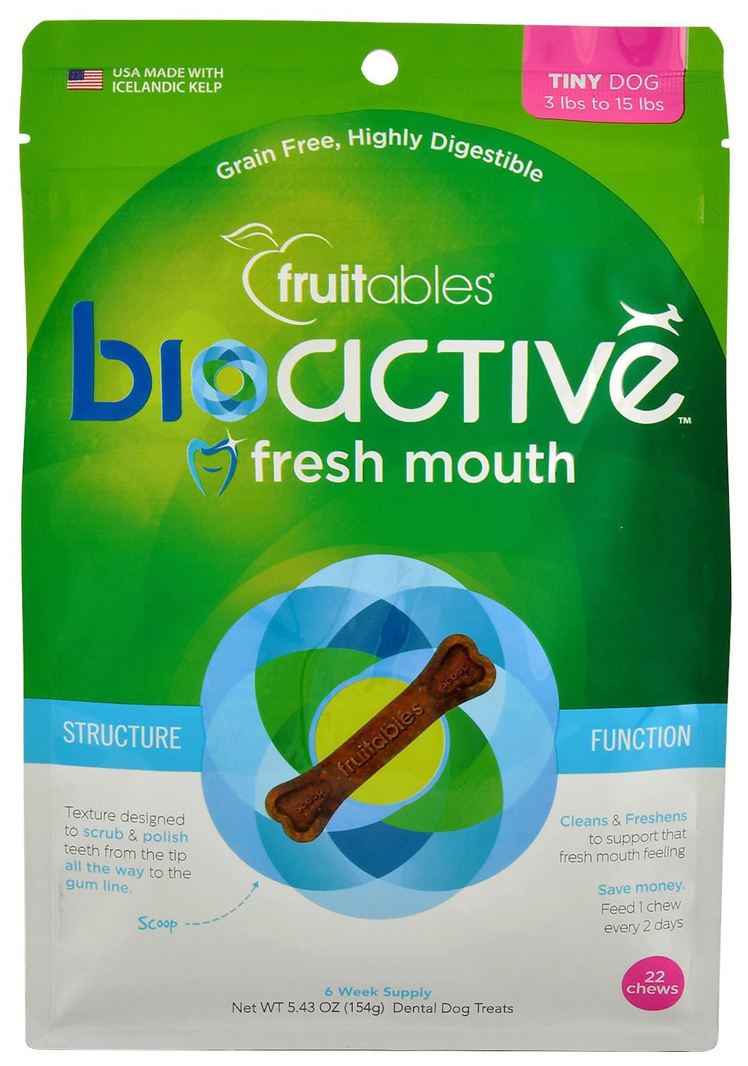 Fruitables BioActive Fresh Mouth Dental Chews for Dogs — Pet Supplies 4 ...
