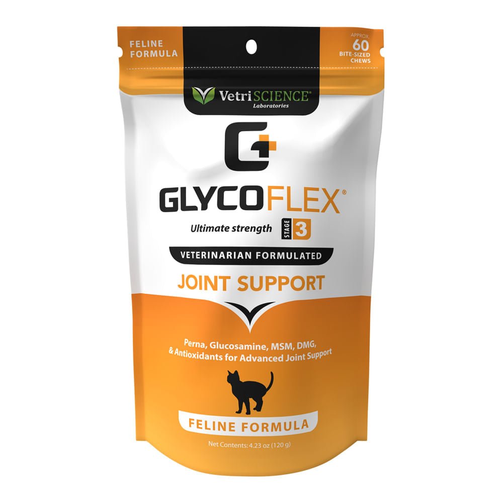 Glyco Flex 3 Joint Support for Cats, 60 Bite Sized Cat Chews — Pet ...