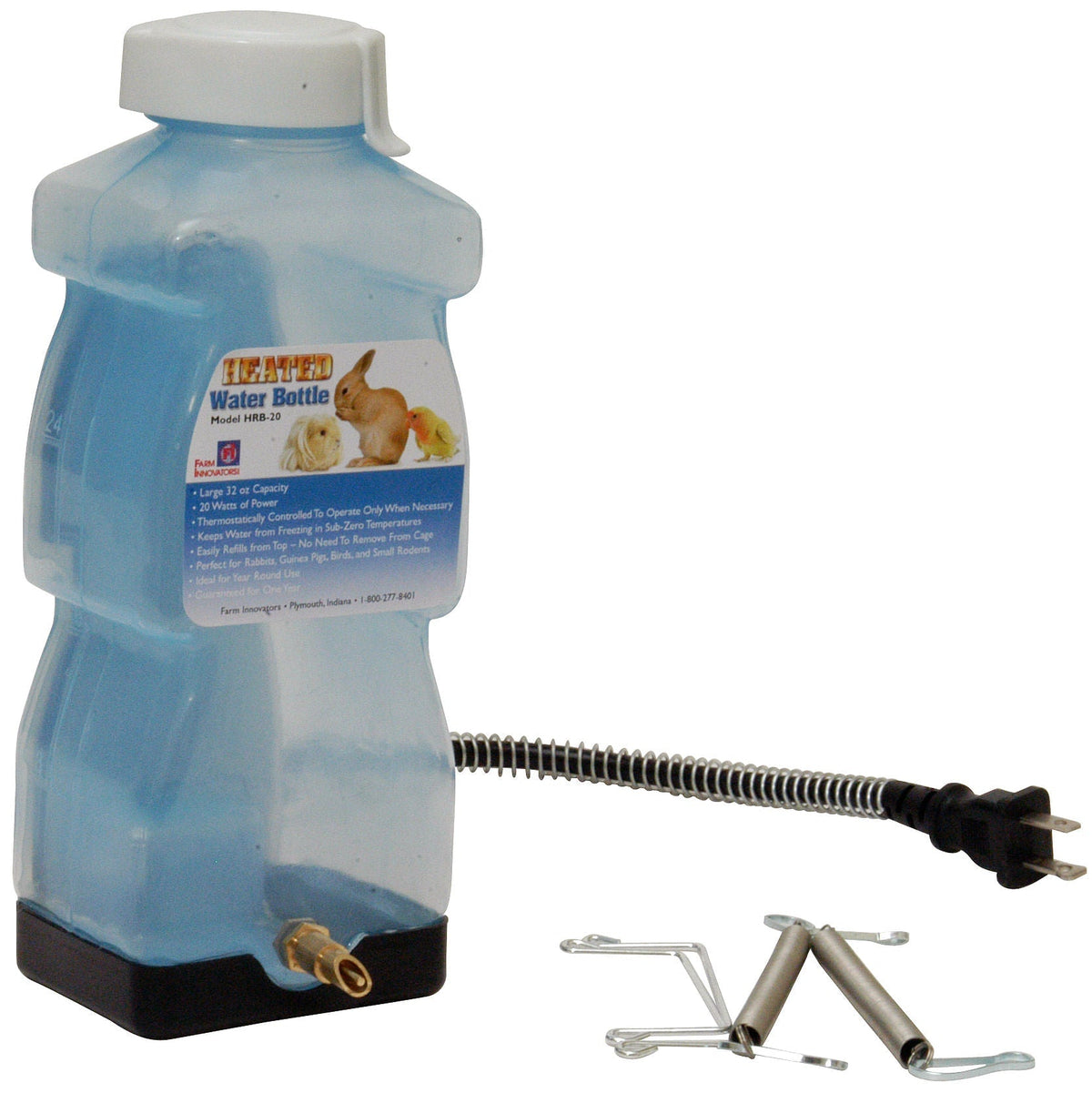 Heated Water Bottle, 32 oz by Farm innovators — Pet Supplies 4 Less