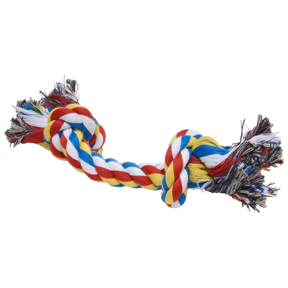 Jeffers Multicolored Braided Rope Bone Dog Tug Toy — Pet Supplies 4 Less