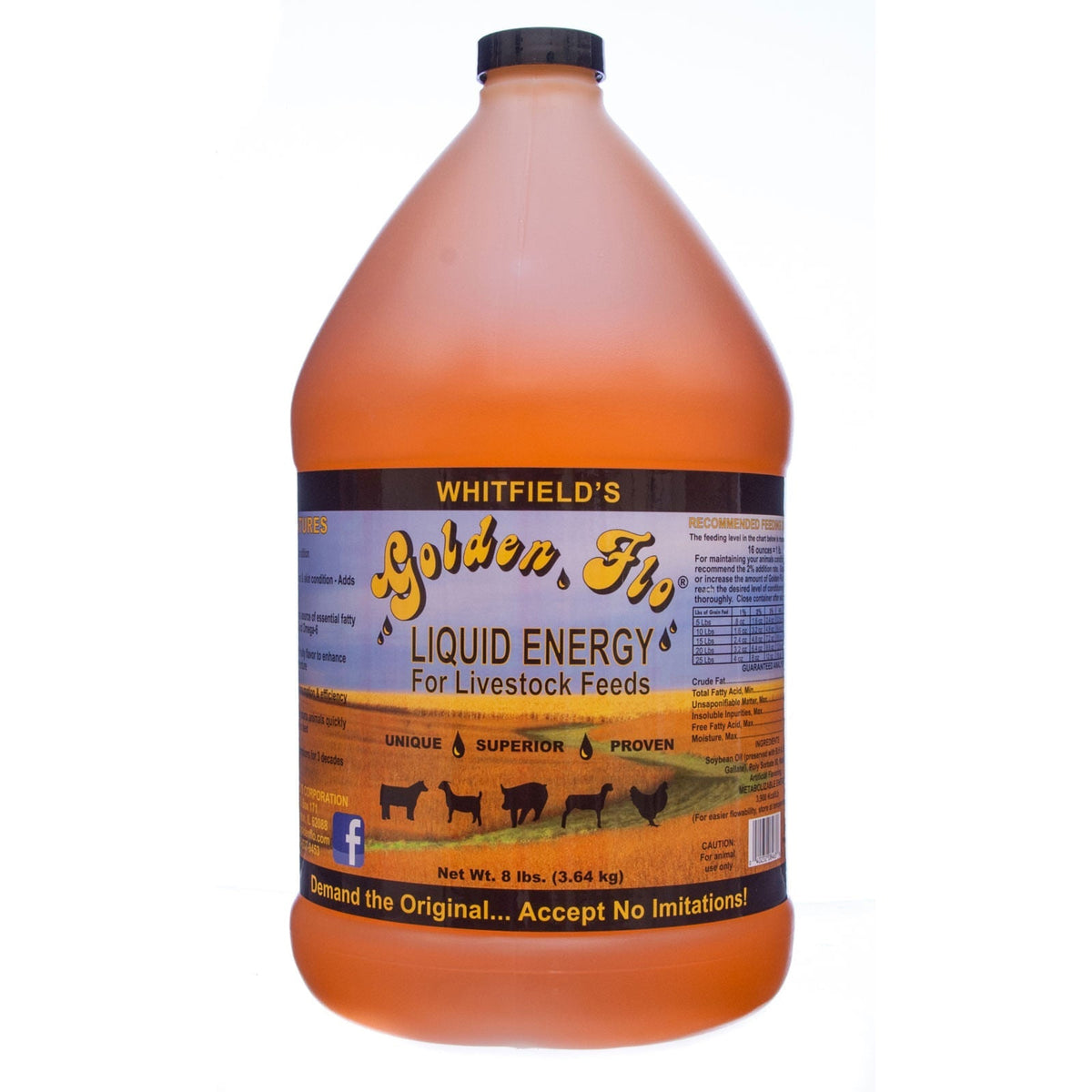 Livestock Golden Flo Liquid Energy for Feeds, gallon — Pet Supplies 4 Less
