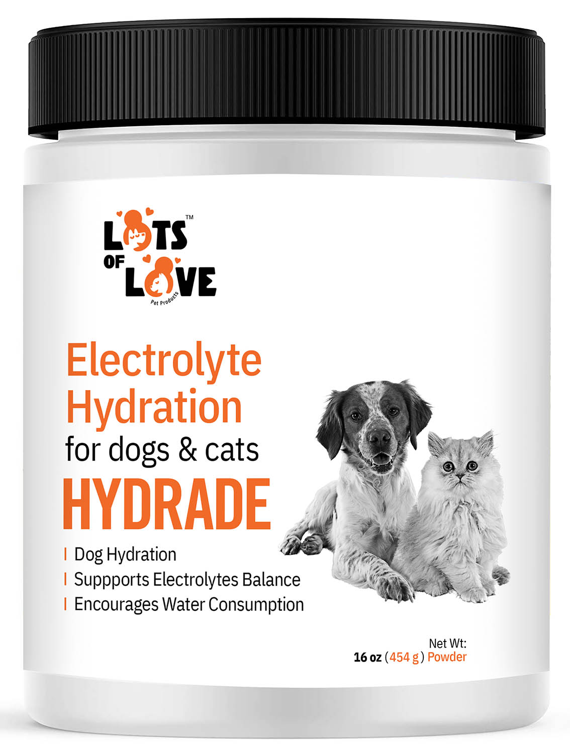 Lots of Love HydrADE Powder for Dogs and Cats, 8 oz — Pet Supplies 4 Less