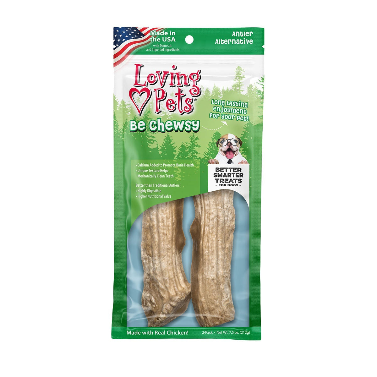 Loving Pets Be Chewsy Antler Chew Alternatives for Dogs — Pet Supplies ...