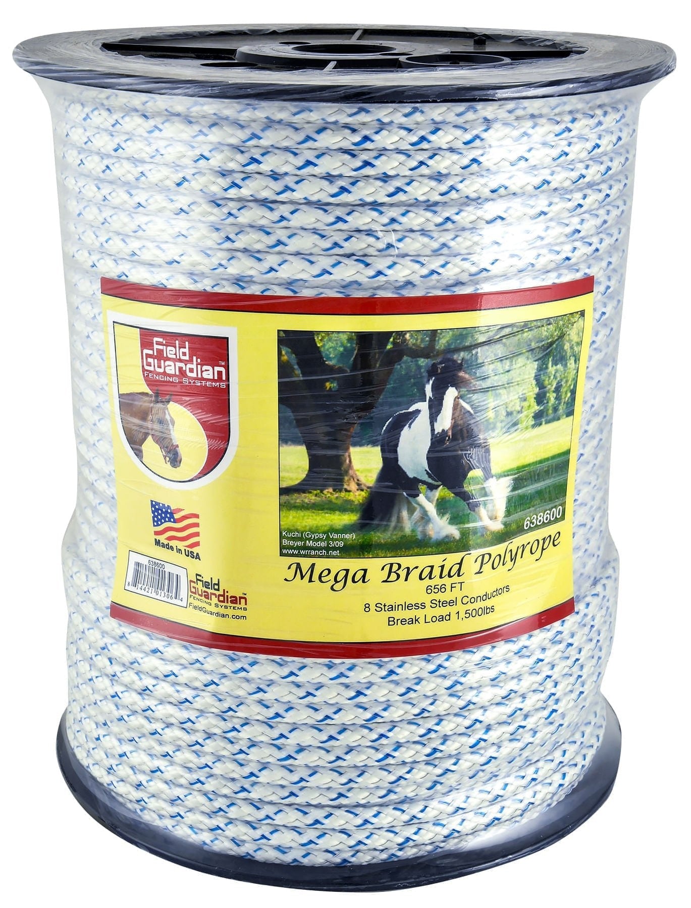 Field Guardian Mega Braid Polyrope, 656' — Pet Supplies 4 Less