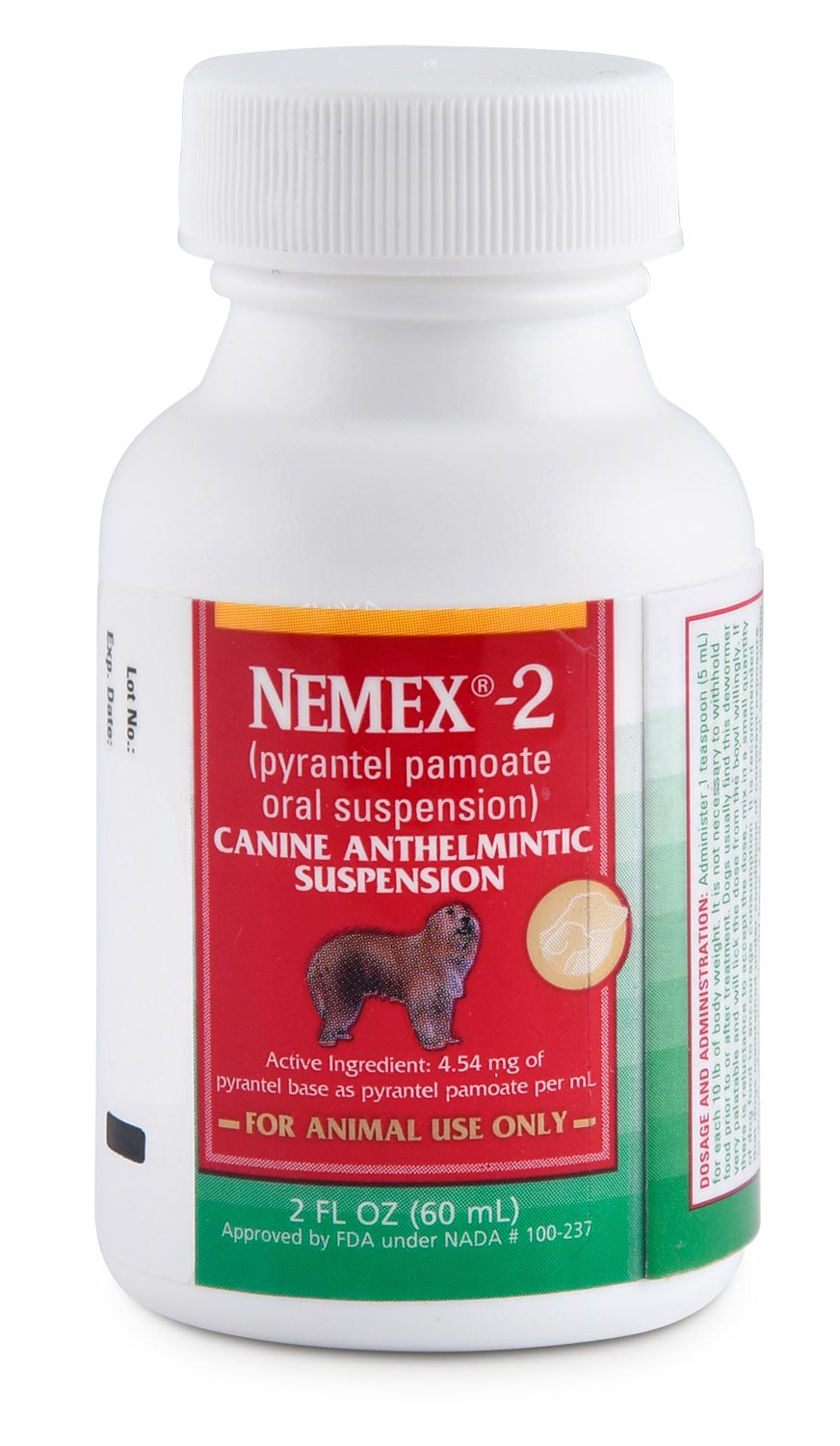 Nemex 2 Dewormer for Dogs & Puppies Nemex Pyrantel Pamoate — Pet ...