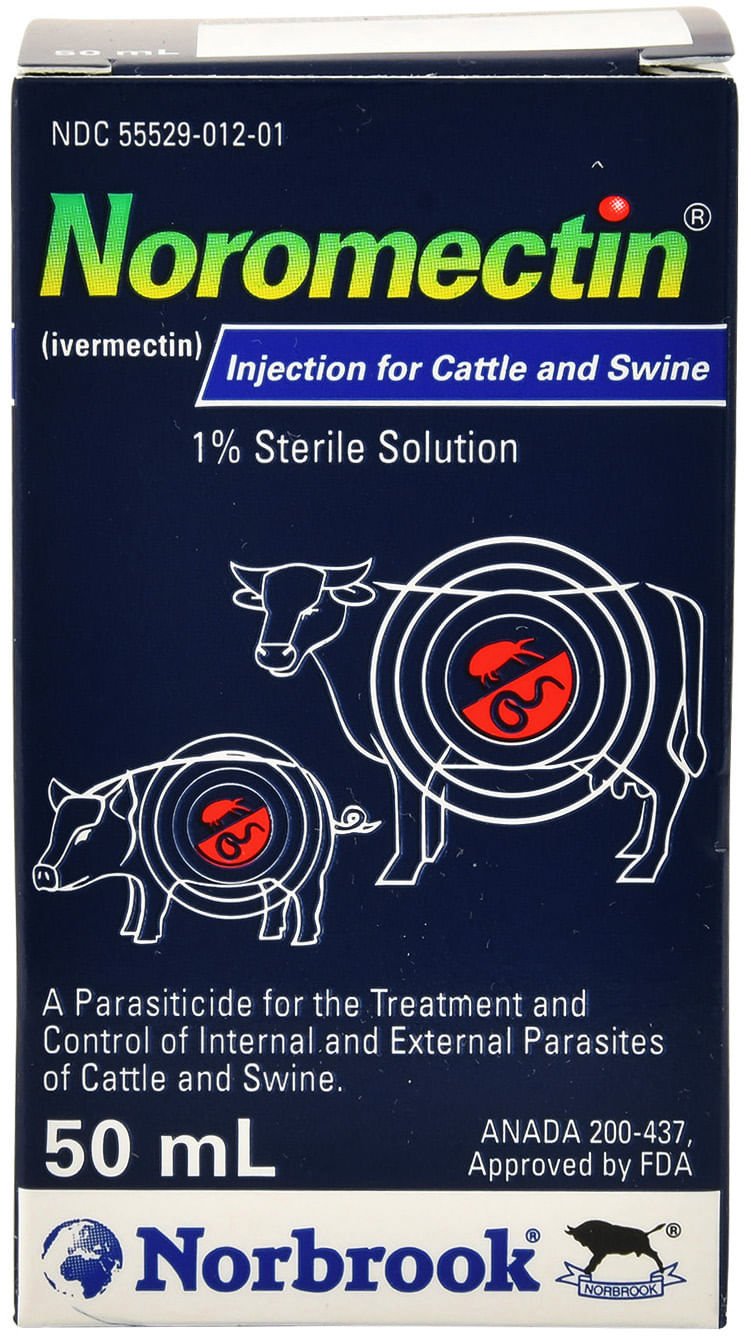 Noromectin 1% Ivermectin Injectable Cattle & Swine Wormer — Pet ...