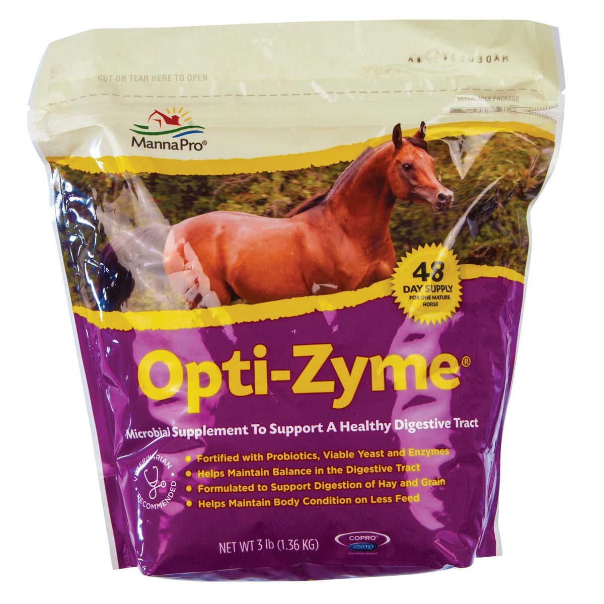 Opti-Zyme® Microbial Horse Health Supplement, 3 lb — Pet Supplies 4 Less
