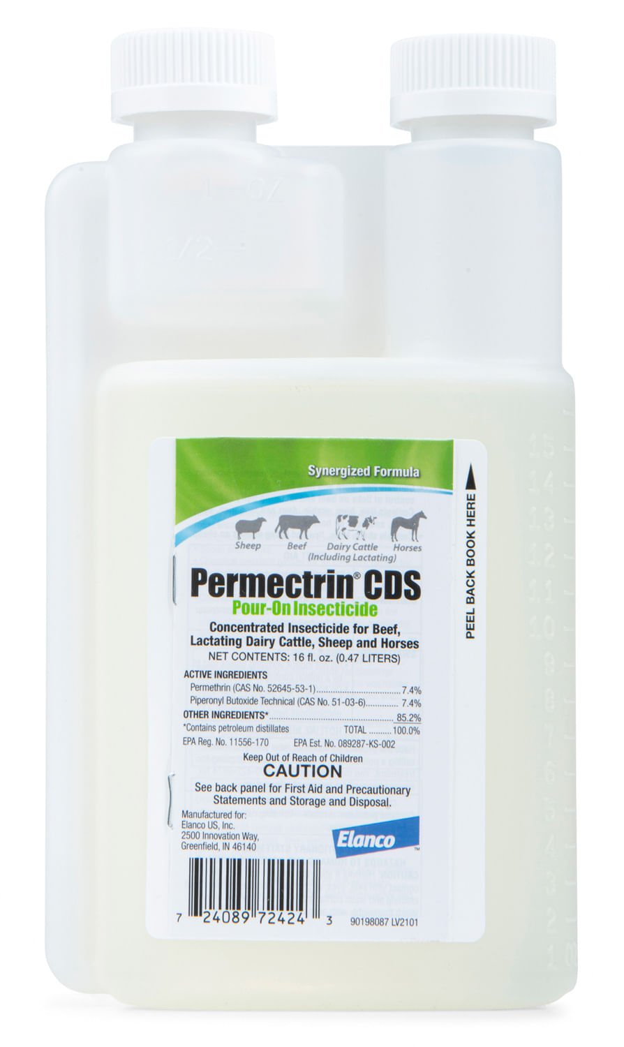 Permectrin CDS Pour-On Insecticide for Cattle & Horse Fly Control — Pet ...