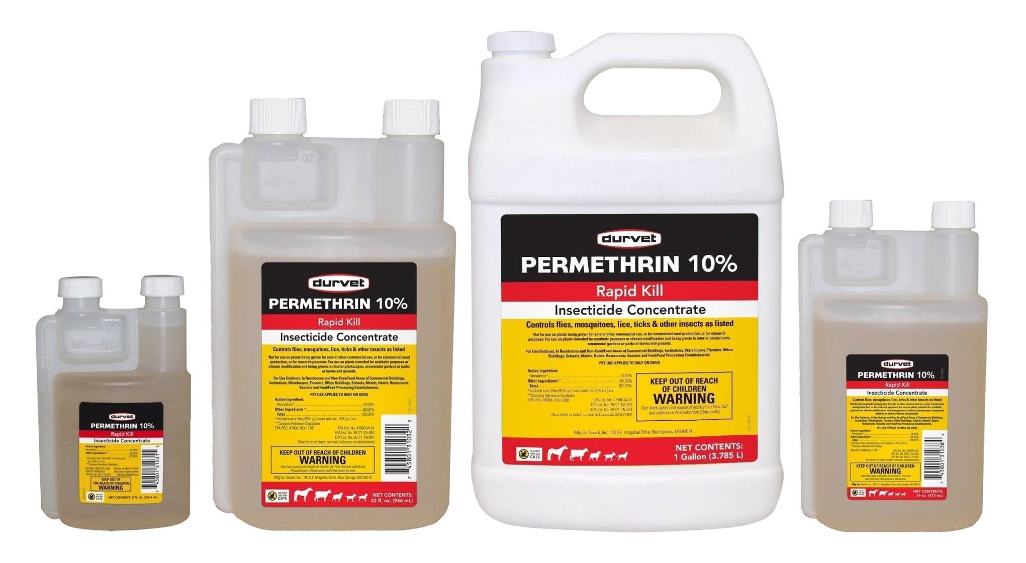 Durvet Permethrin 10% EC Premise Spray Fly Control for Livestock — Pet ...