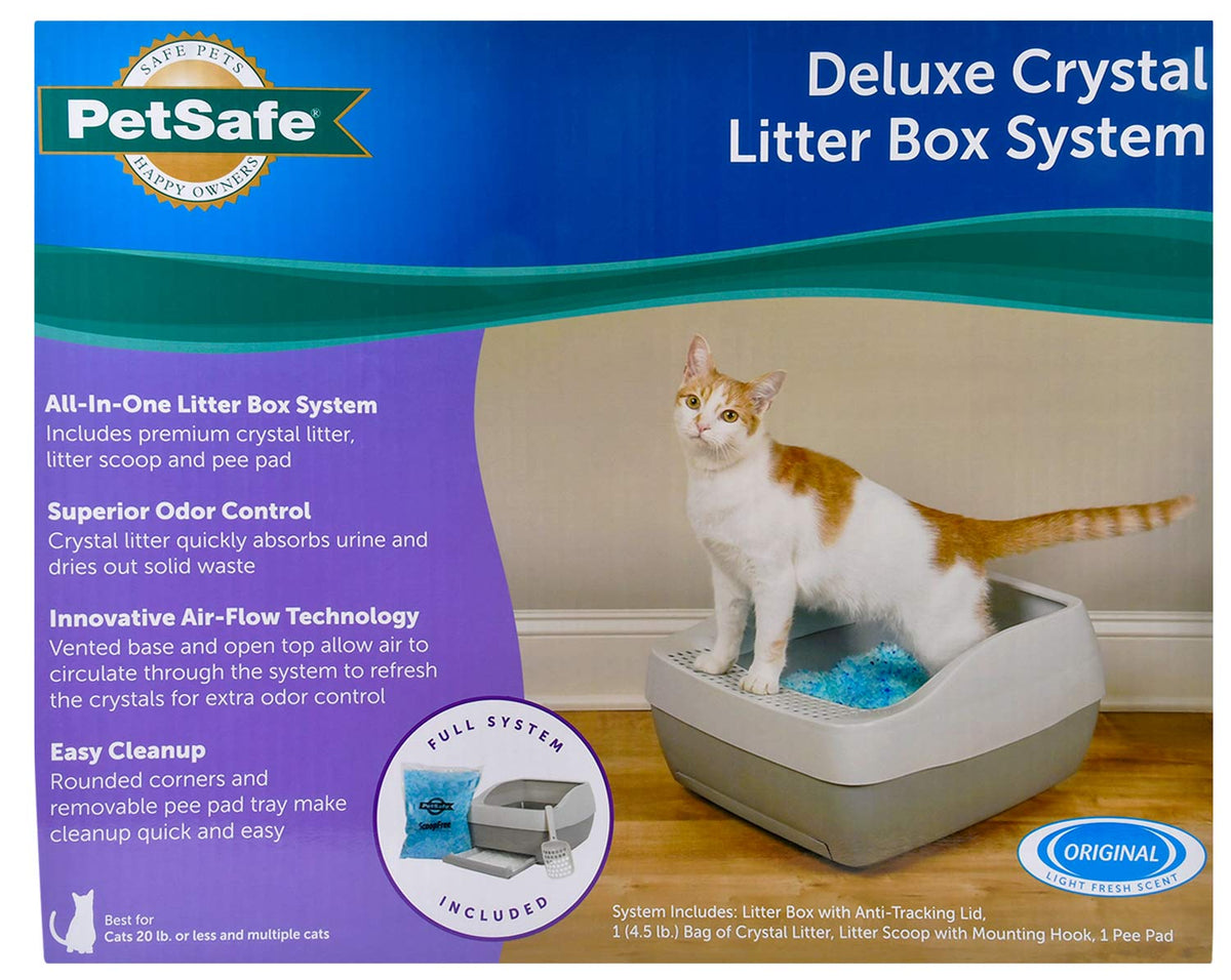 PetSafe Scoop-Free Deluxe Crystal Litter Box System & Accessories, 2pk ...
