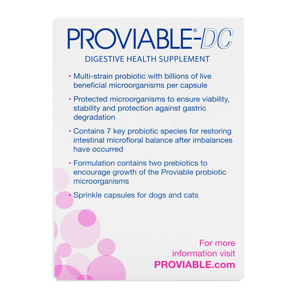 Nutramax Proviable-DC Digestive Supplement for Dogs and Cats — Pet ...