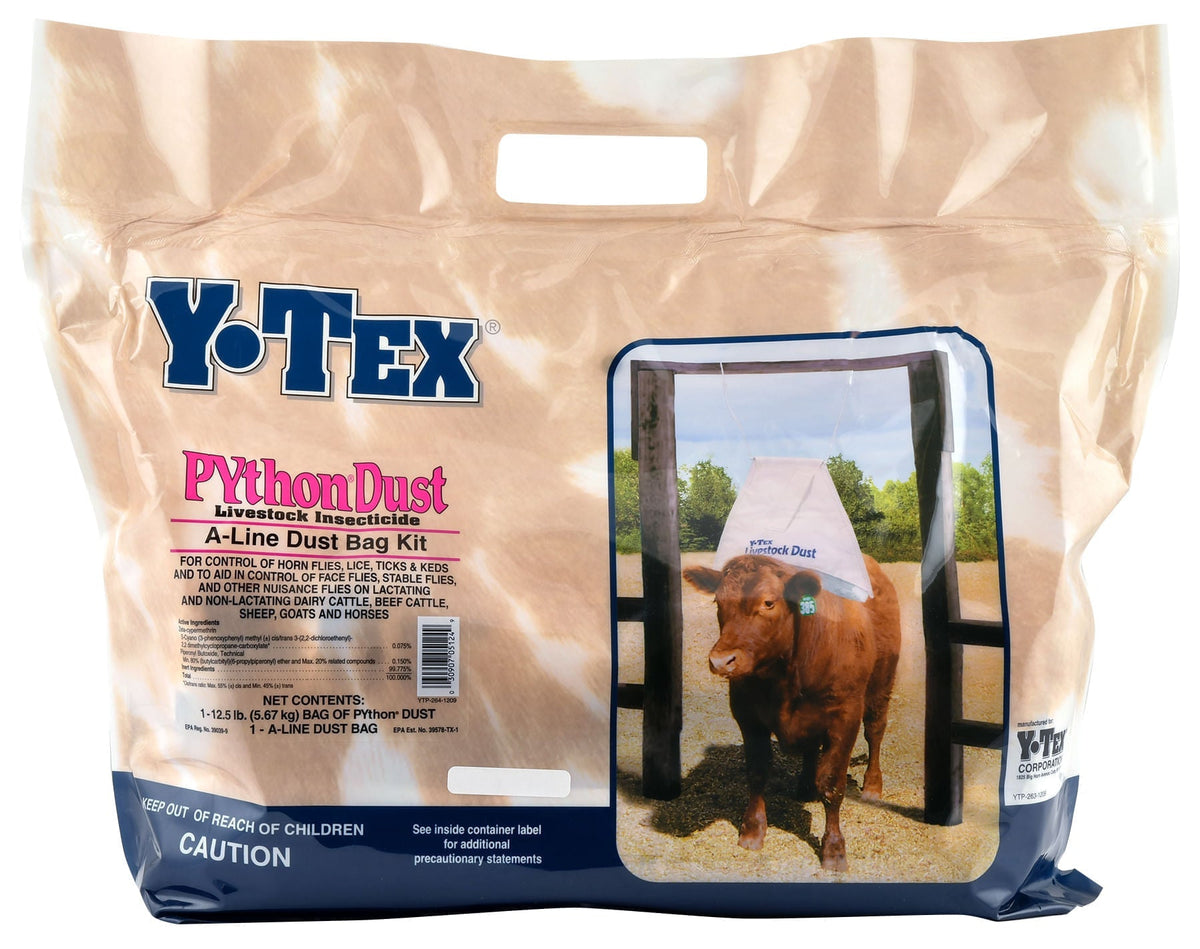 PYthon® Dust Bag Insecticide Kit for Livestock by Y-Tex — Pet Supplies ...