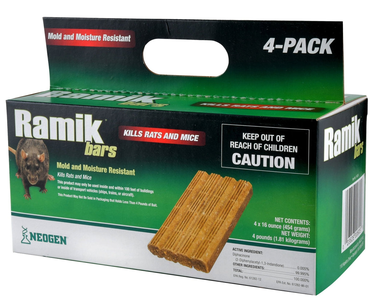 Neogen Ramik Bars Rodent Control, 4 pack — Pet Supplies 4 Less