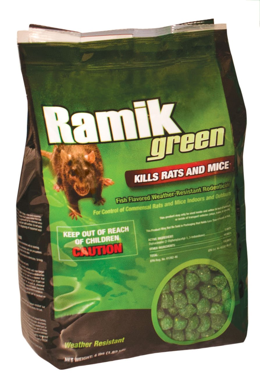 Ramik Green Bait for Rodent Control, 4 lb (loose nuggets) — Pet ...