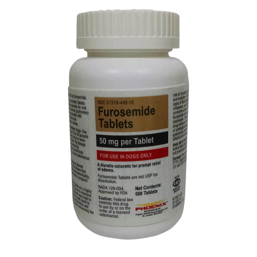 Rx Furosemide Tablets for Pet High Blood Pressure — Pet Supplies 4 Less