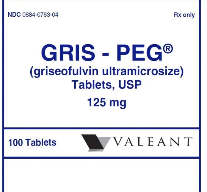 Rx Gris-PEG Tabs, 125 mg x 100 count — Pet Supplies 4 Less