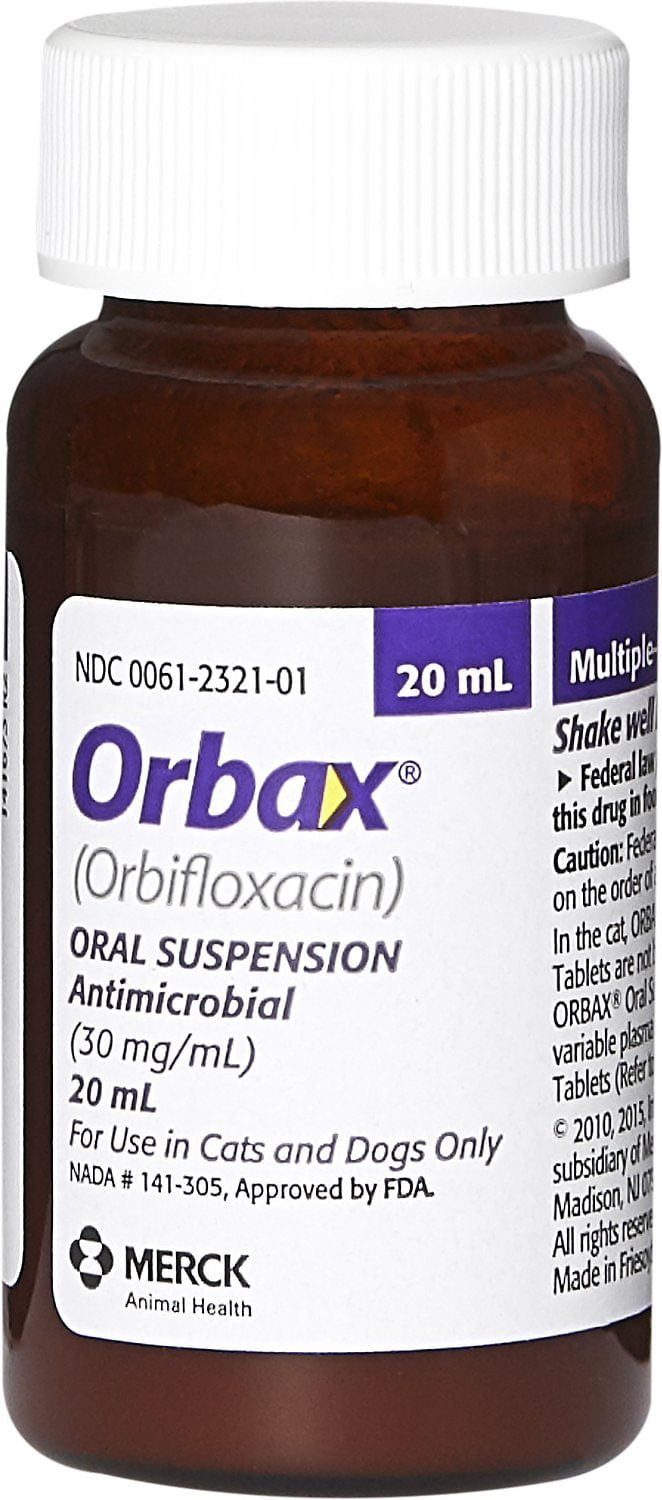 Rx Orbax Oral Suspension for Dogs and Cats, 6 x 20ml Bottles — PSL