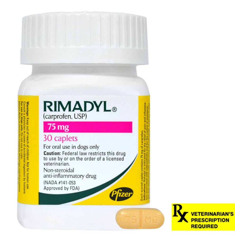 Rx Rimadyl Caplets for Dogs (Carprofen) — Pet Supplies 4 Less