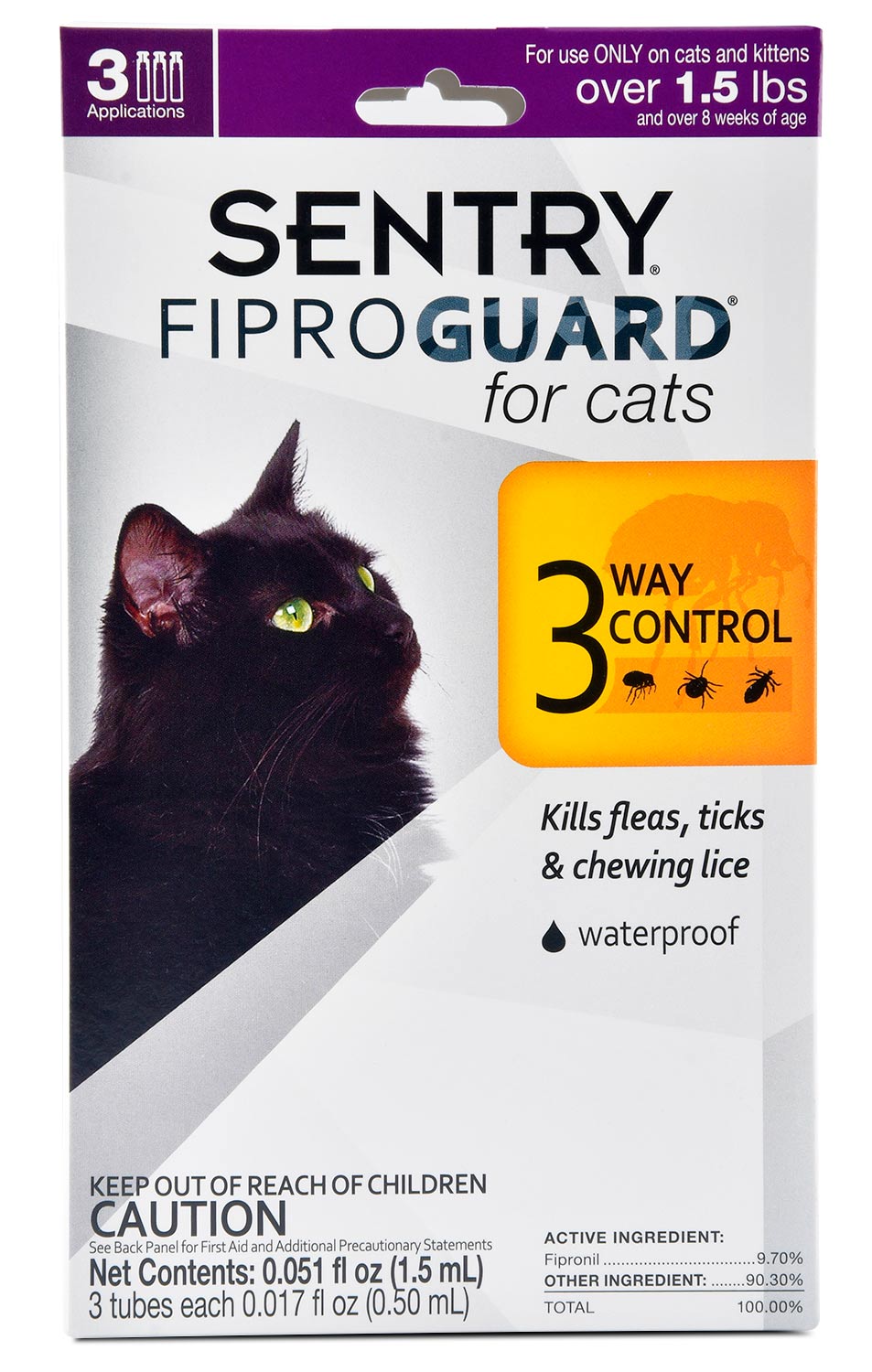 Sentry FiproGuard Flea Treatment for Cats — Pet Supplies 4 Less
