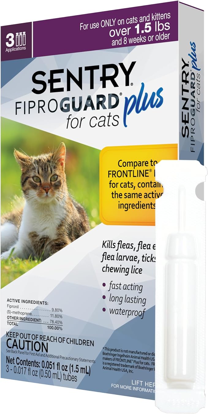 Sentry Fiproguard® Spot-On for Cats — Pet Supplies 4 Less