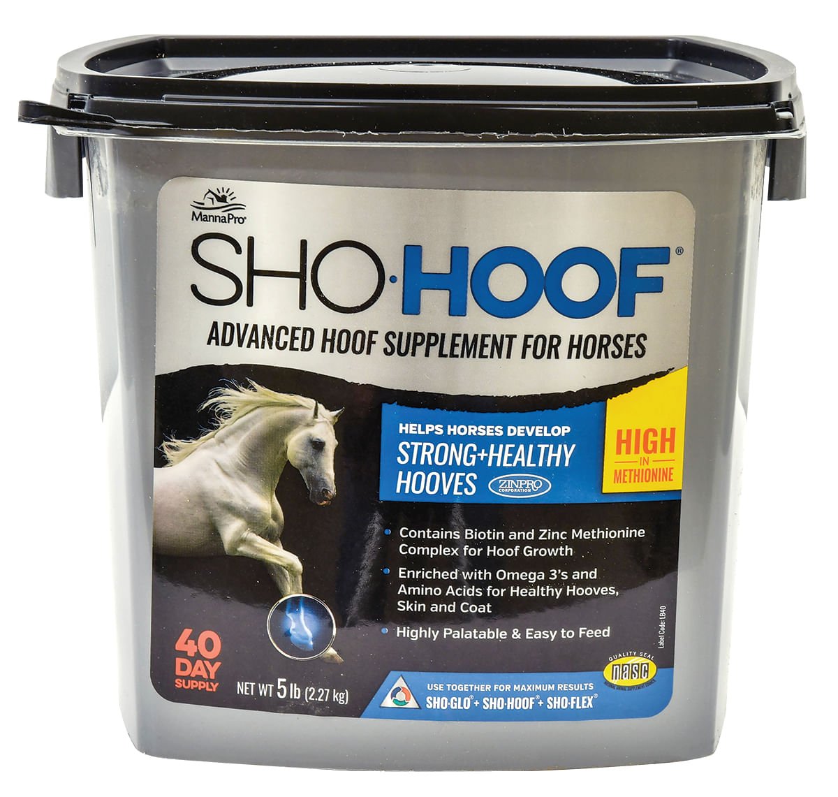 Sho-Hoof® Hoof Care Supplement, 5 lb (40 servings) — Pet Supplies 4 Less