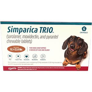 Simparica Trio For Dogs (Pyrantel Chewable Tablets) — Pet Supplies 4 Less