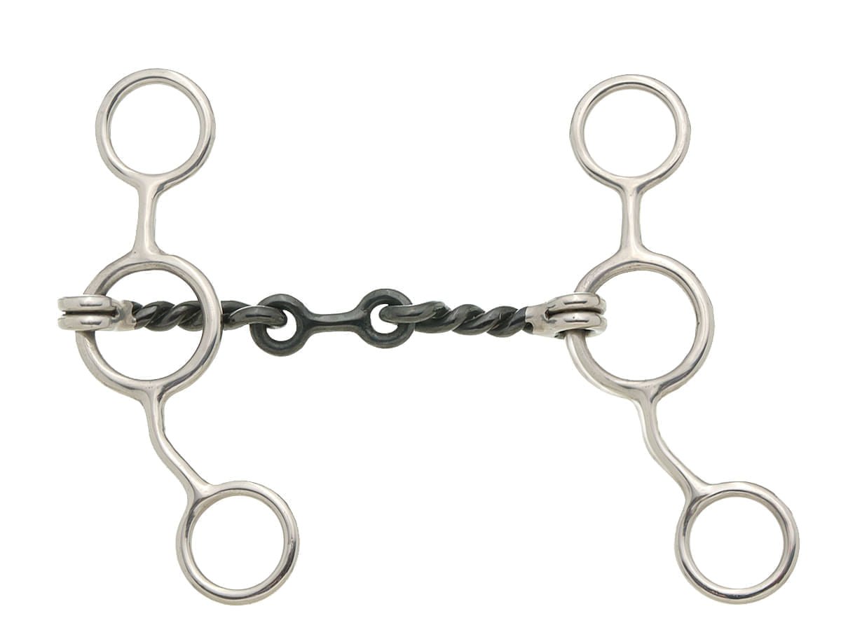 Sweet Iron Dogbone Twisted Wire Gag Snaffle for Horses — Pet Supplies 4 ...