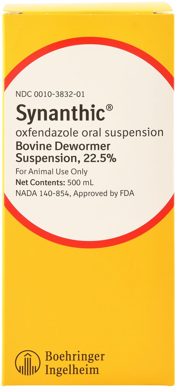 Synanthic Bovine Dewormer Suspension (for cattle) 22.5% — Pet Supplies ...