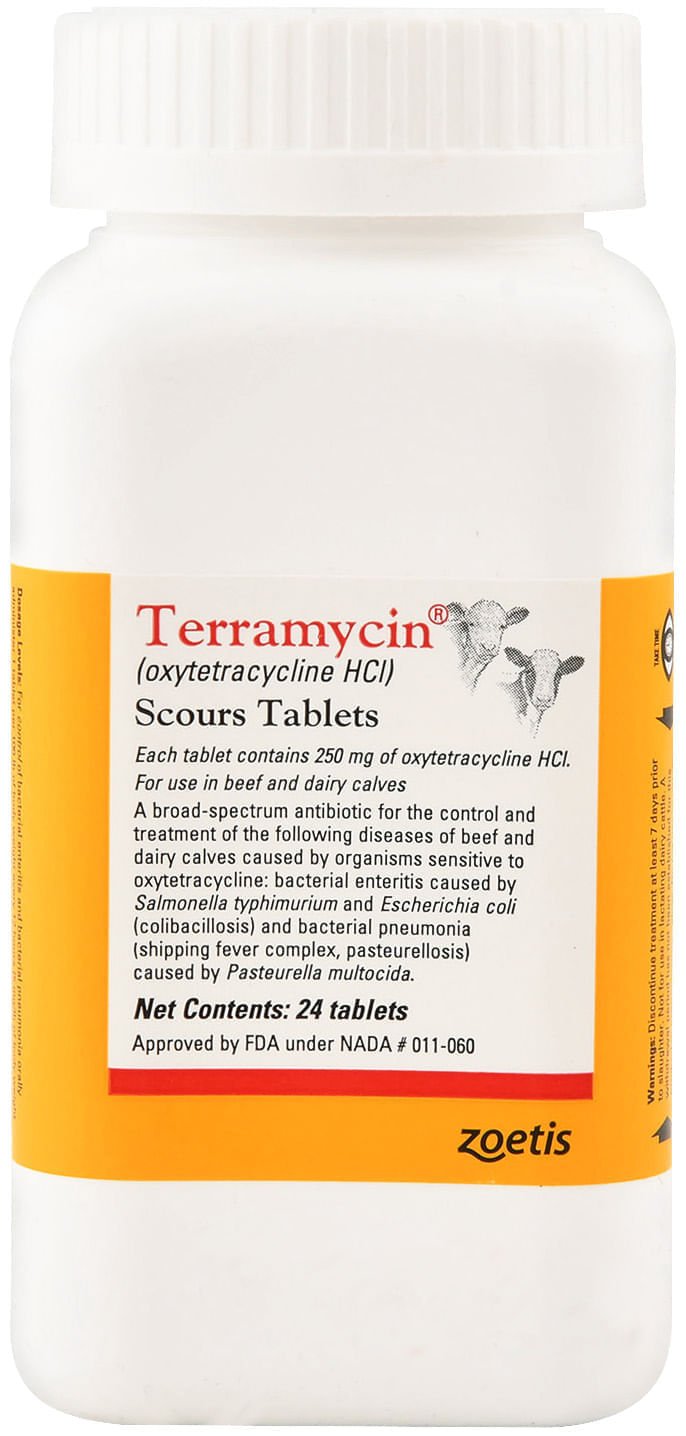 Terramycin Scour Tablets for Cattle — Pet Supplies 4 Less