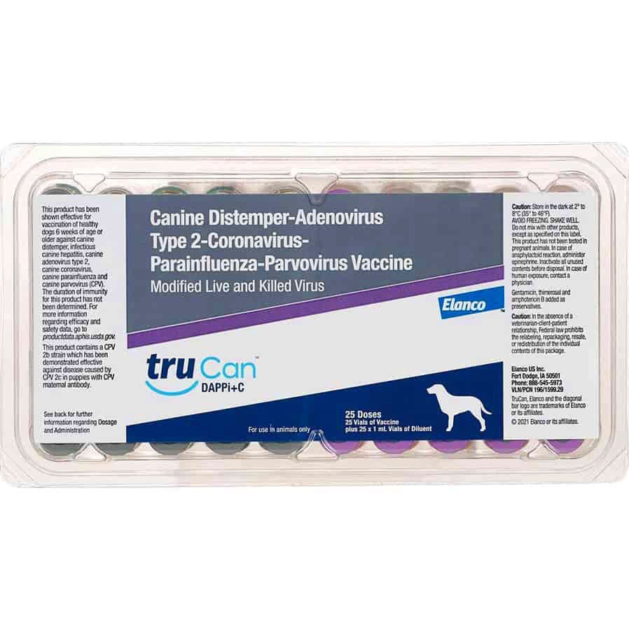 TruCan DAPPi+C (formerly Duramune Max 5-CvK) Dog Vaccine with Parvo ...