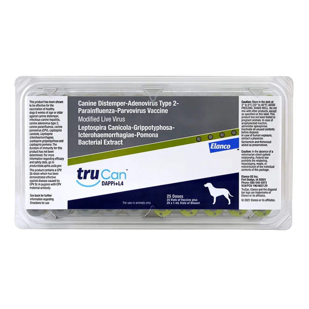 TruCan DAPPi+L4 Dog Vaccine (formerly Duramune Max 5/4L) — Pet Supplies ...