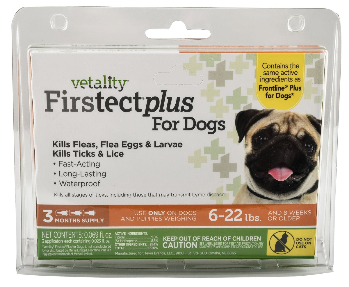 Vetality Firstect Plus for Dogs, 3 pack — Pet Supplies 4 Less