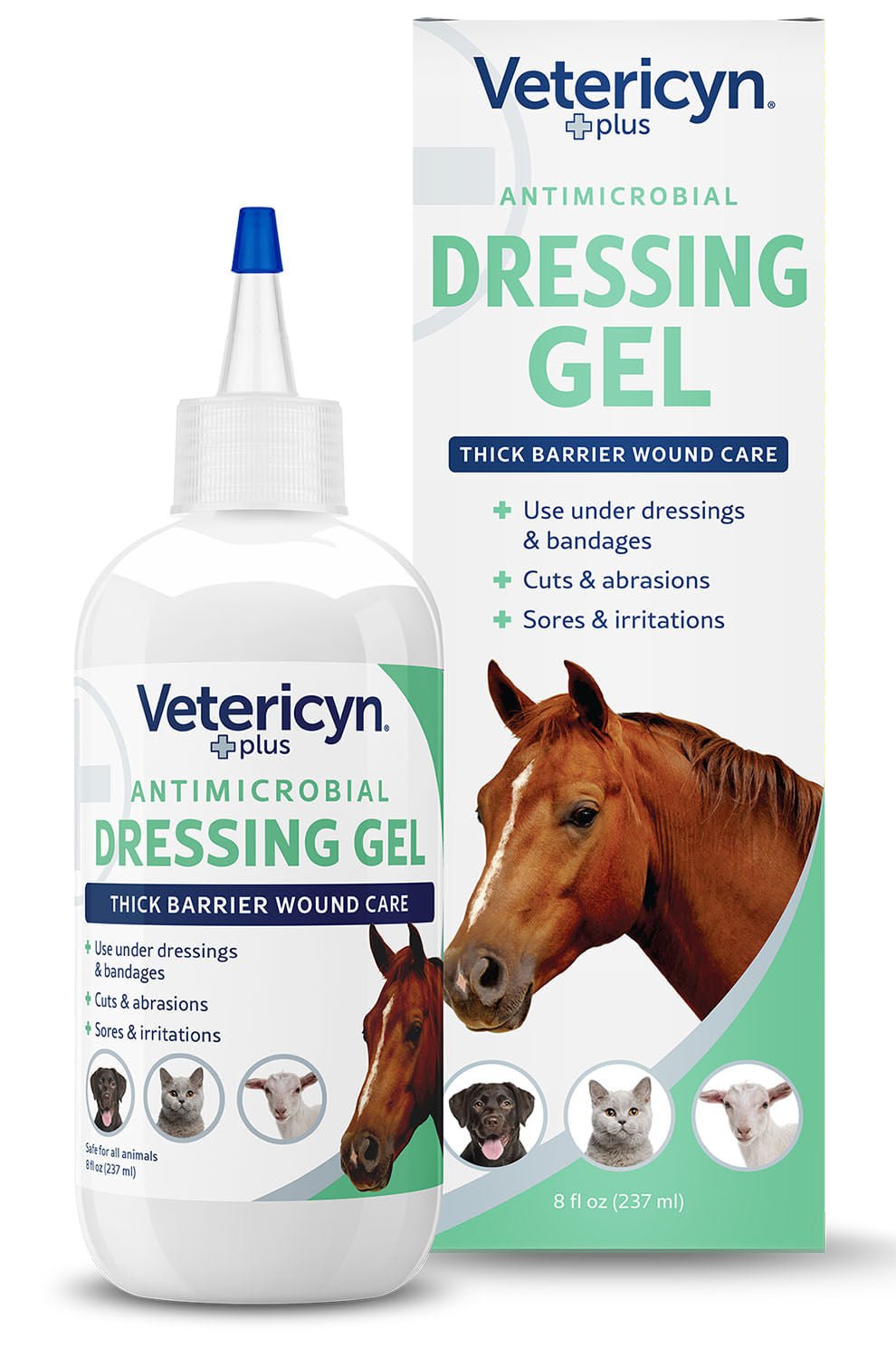 Vetericyn Plus Antimicrobial Dressing Gel for Animals, 8 oz — Pet ...